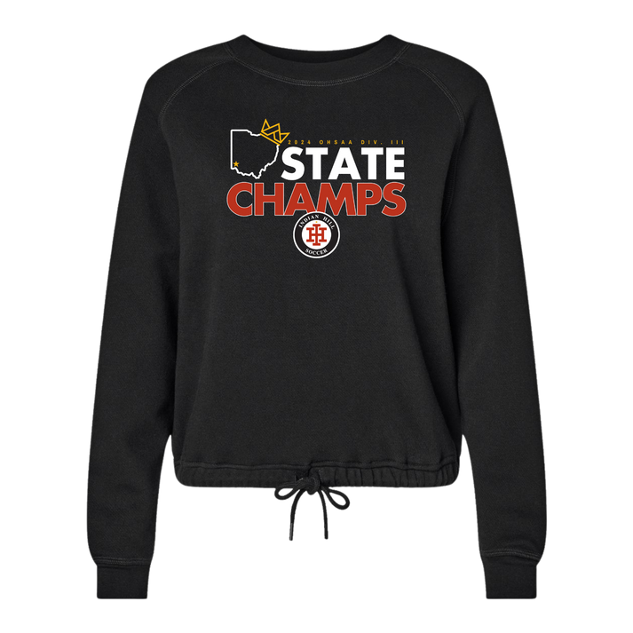 Soccer LAT Women's Boxy Cinch Sweatshirt - Black – IH Bravesline
